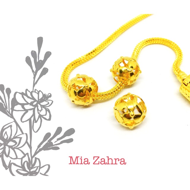 Charms Emas 916 GDora Bead | Shopee Malaysia