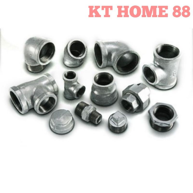 GI Galvanized Iron Besi 1/2" Pipe Fitting lock nut, elbow,45 elbow, Soc, plug, Endcap, nipple ...