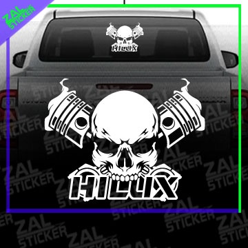 * STICKER KERETA PISTON SKULL TOYOTA HILUX 4X4 OFFROAD | Shopee Malaysia