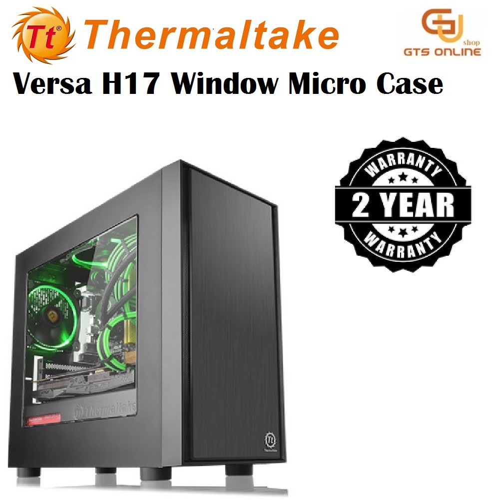 Thermaltake Versa H17 Window Black SPCC Micro ATX Mini Gaming Case ...