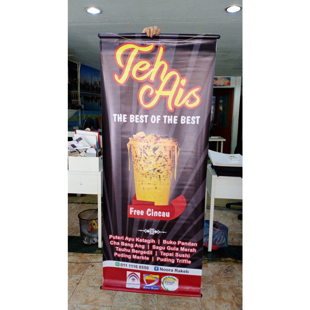 bunting banner banting sepanduk iklan ( kayu / pvc ) | Shopee Malaysia