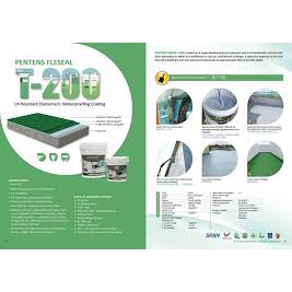 20KG Pentens Fleseal T-200 UV Resistant Elastomeric Waterproofing Coating | Shopee Malaysia