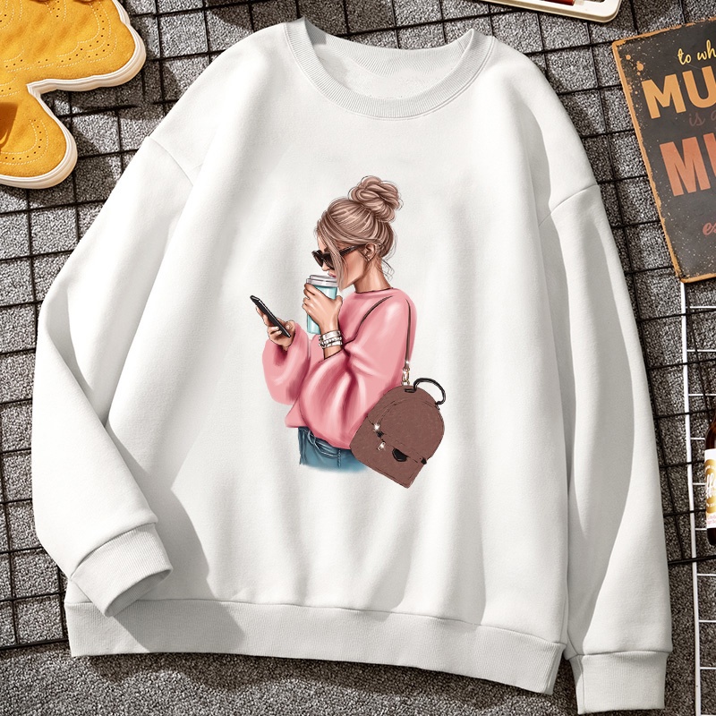 Fashion Korean version M-4XL large size oversized sweater new couple ...