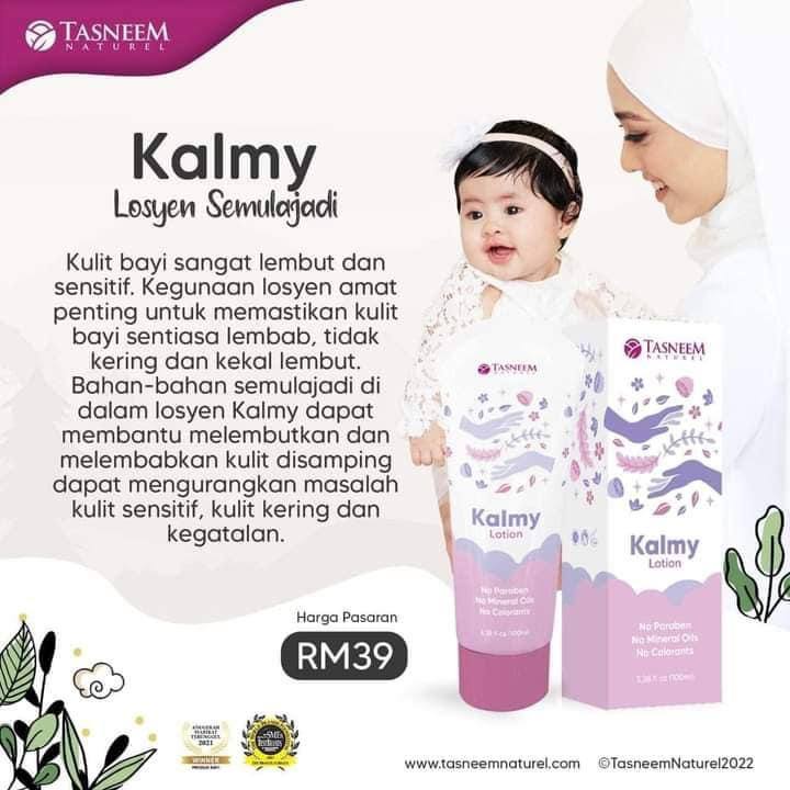 Tasneem Naturel Kalmy baby body lotion sesuai untuk kulit sensitif ...