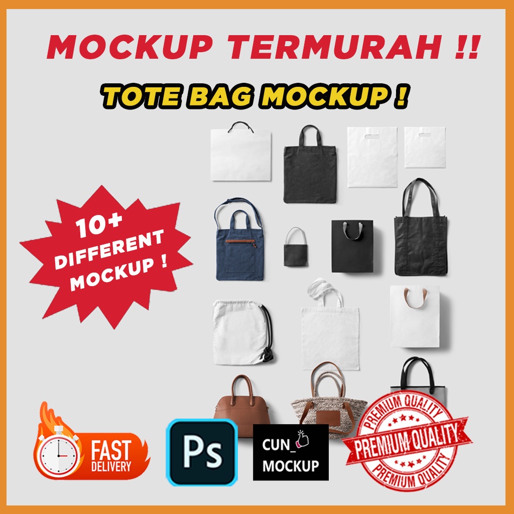 Mockup Tote Bag (High Quality) | Shopee Malaysia