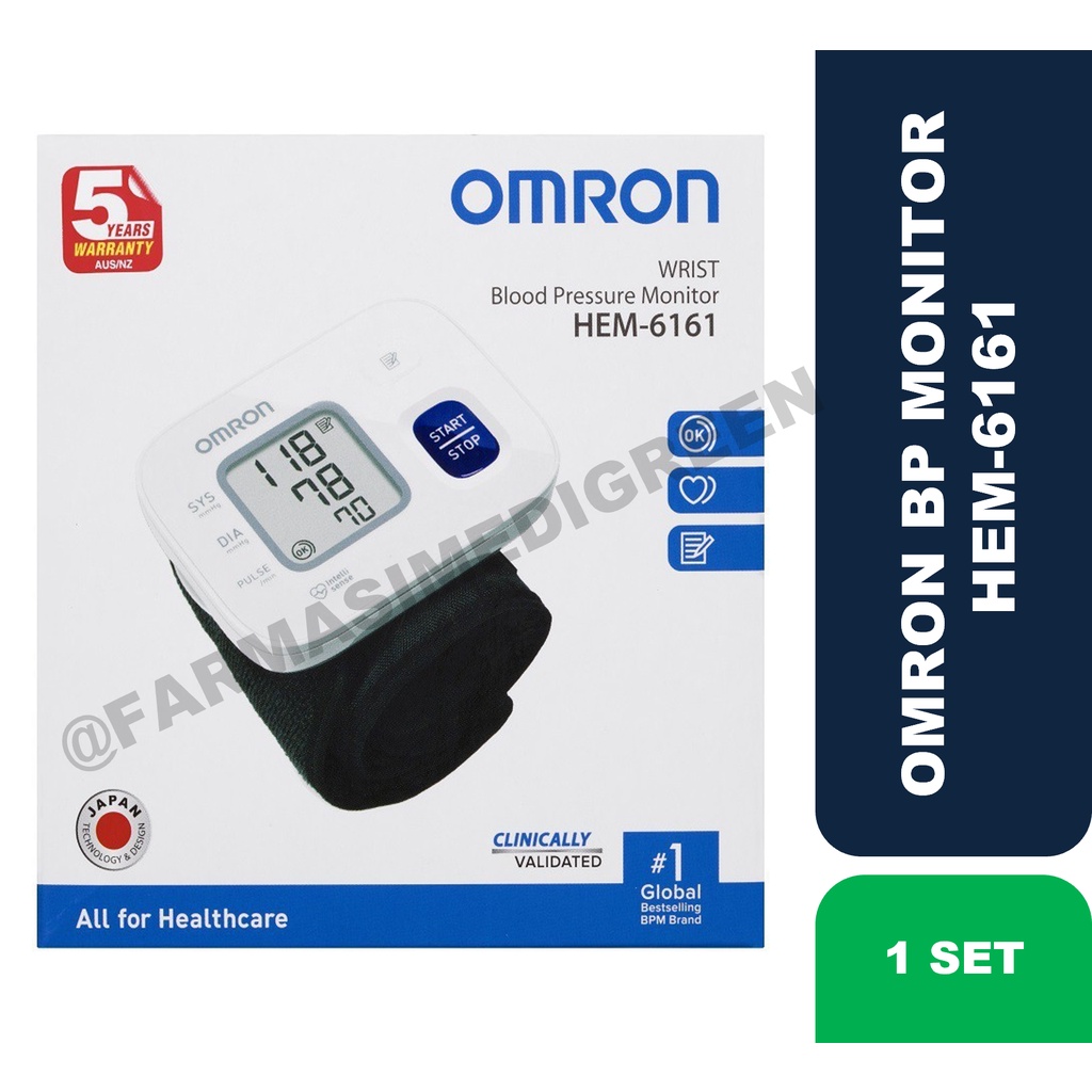 Omron HEM-6161 Wrist Blood Pressure Monitor | Shopee Malaysia