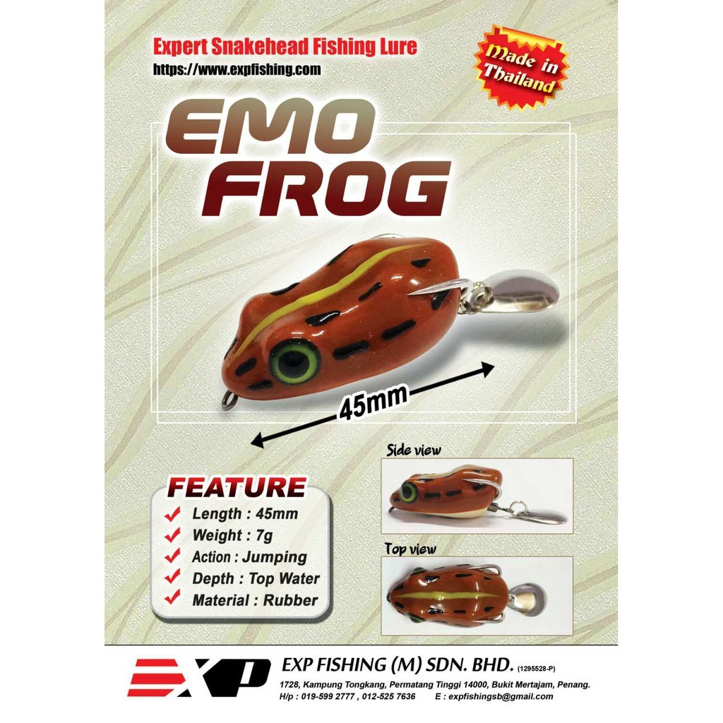 EXP EMO SOFT FROG 45MM | Shopee Malaysia