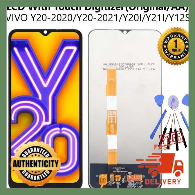 VIVO Y20 (2020)/Y20 (2021)/Y20I/Y21I/Y12S LCD ORIGINAL WITH TOUCH ...