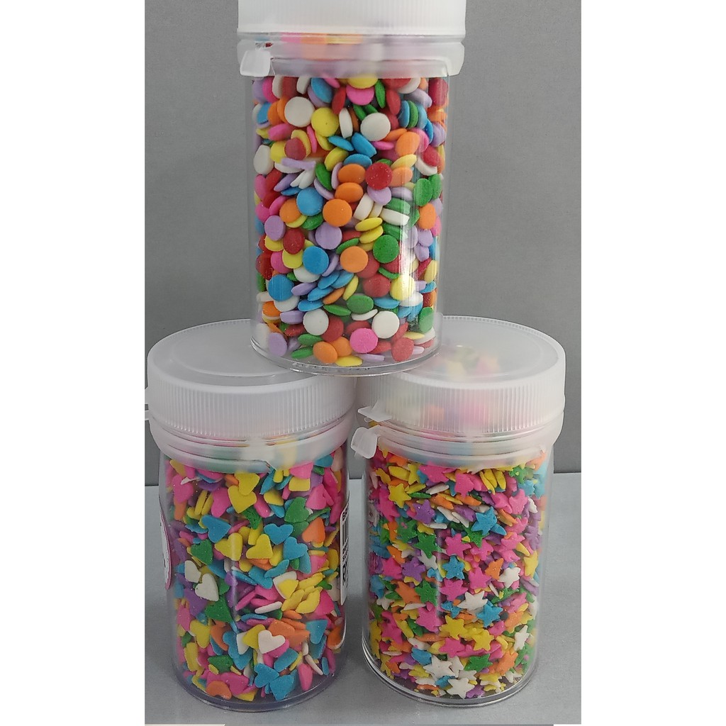 Colourful Sugar Sprinkle [3 TYPES OF SHAPES] | Shopee Malaysia