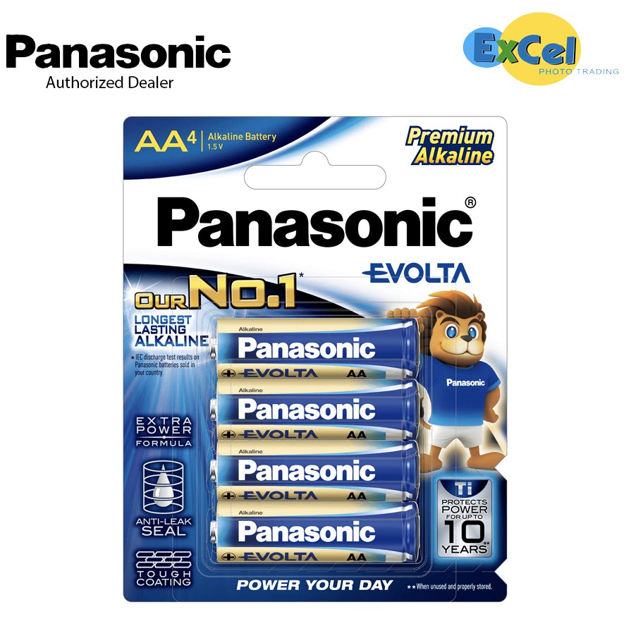 PANASONIC EVOLTA 4XAA/ AAA ALKALINE BATTERY [ORIGINAL PANASONIC ...