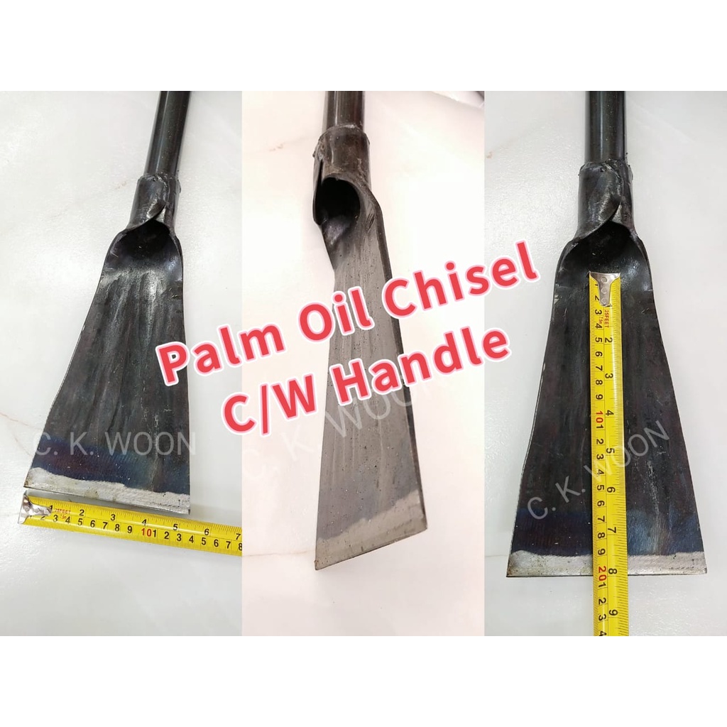 PALM OIL CHISEL / CHOP TANAH / PENCAPAK BESI + Hulu Besi SCOOP KEBUN ...