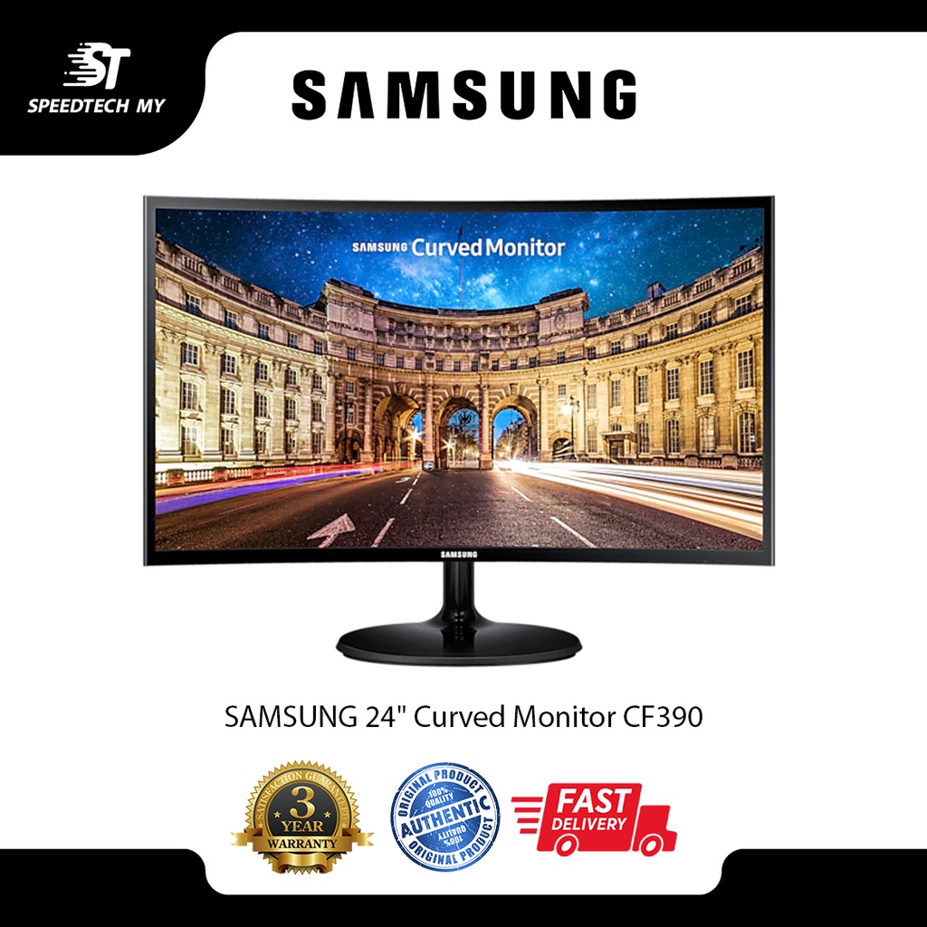 Samsung 24 LC24F390 LC24F390FHEXXM 4ms 60HZ AMD VGA Freesync HDMI ...