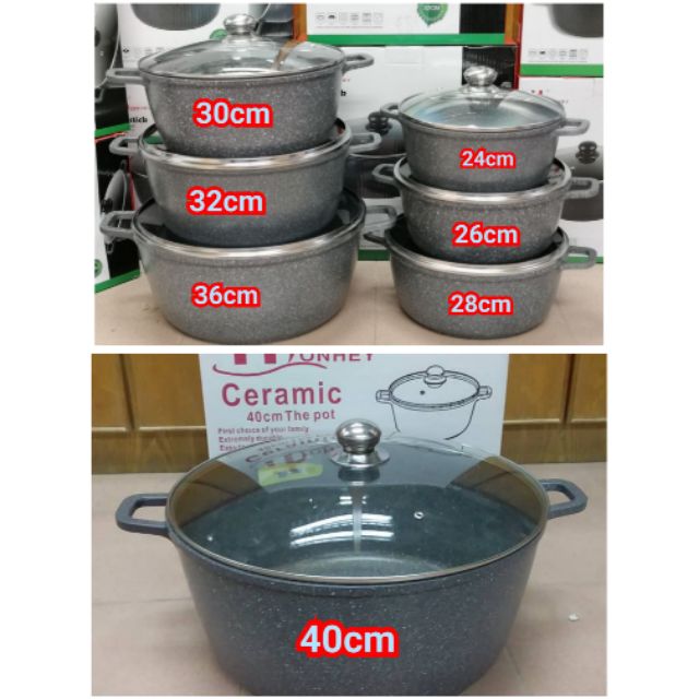 PERIUK RENDANG CERAMIC GRANITE (LOOSE SIZE) | Shopee Malaysia