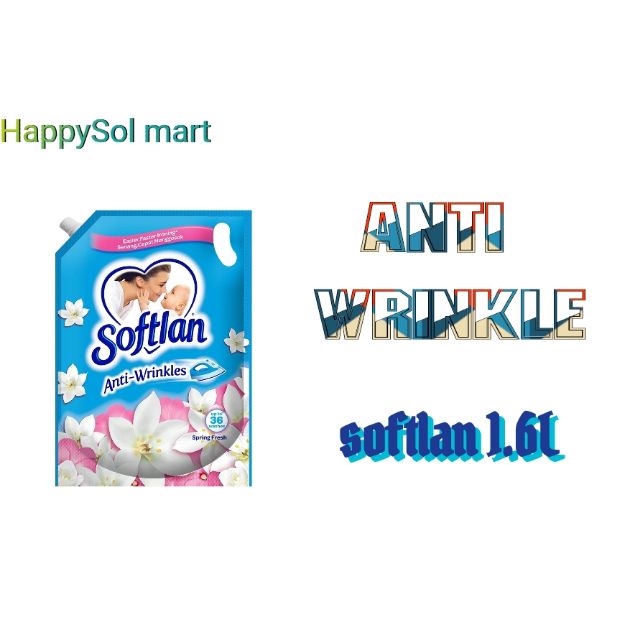 SOFTLAN Anti-Wrinkles Fabric Softener 1.6L Refill Spring Fresh | Shopee ...