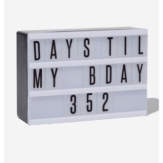 TYPO Micro Light Box Letter Box Message Box DIY Light Box Alphabet ...