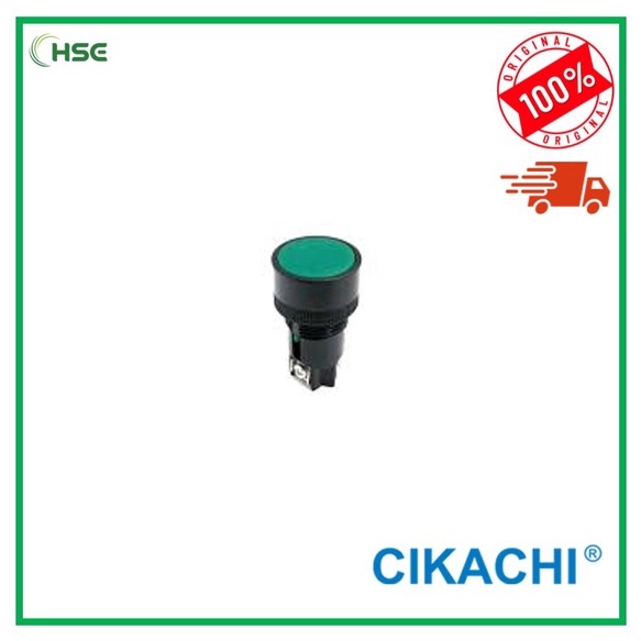 CIKACHI PB-22-G PB-22-R Push Button Switch Flat Head 22mm Green / Red ...