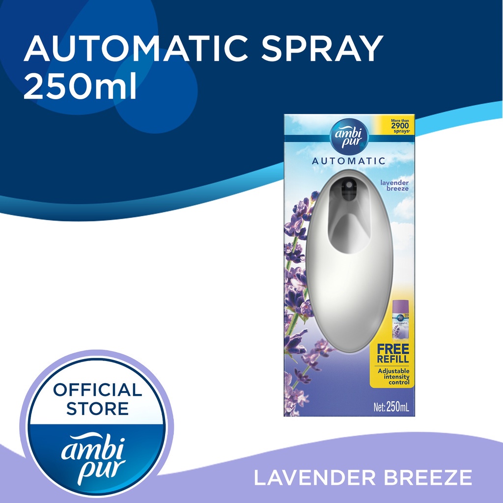 Ambi Pur Air Freshener Lavender Breeze InstantMatic Spray Starter Kit ...