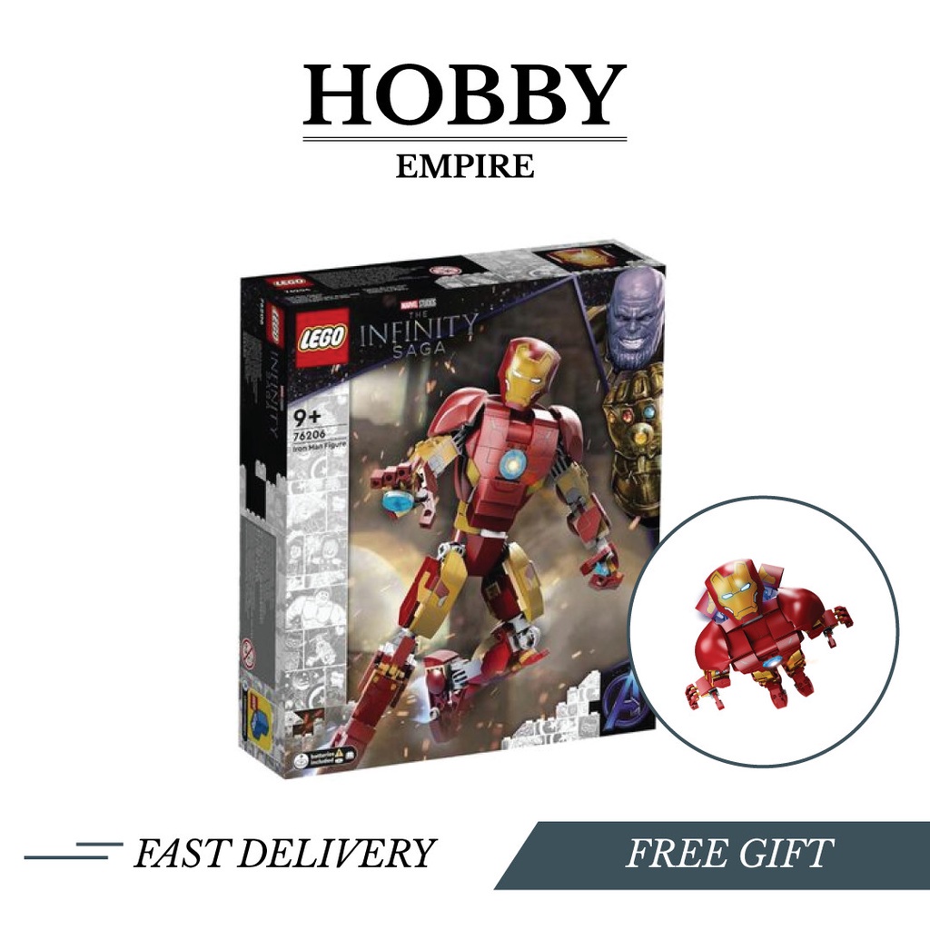 LEGO Marvel 76206 Iron Man Figure *Original LEGO Set Extra Bubble Wrap ...