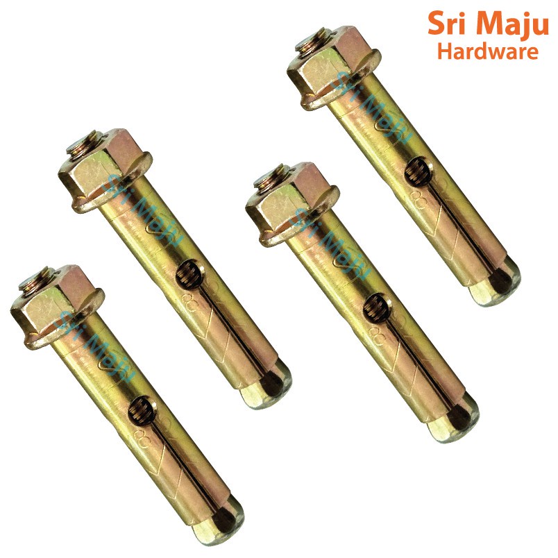MAJU 5/16" x 2 3/8" (1s) Sleeve PJ Anchor Wall Expansion Bolt Iron Plug ...