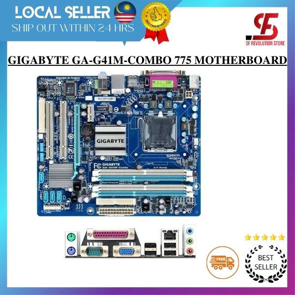 GIGABYTE GA-G41M-COMBO 775 MOTHERBOARD (SECOND HAND) | Shopee Malaysia