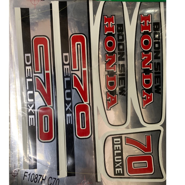 HONDA C70 DELUXE STICKER | Shopee Malaysia