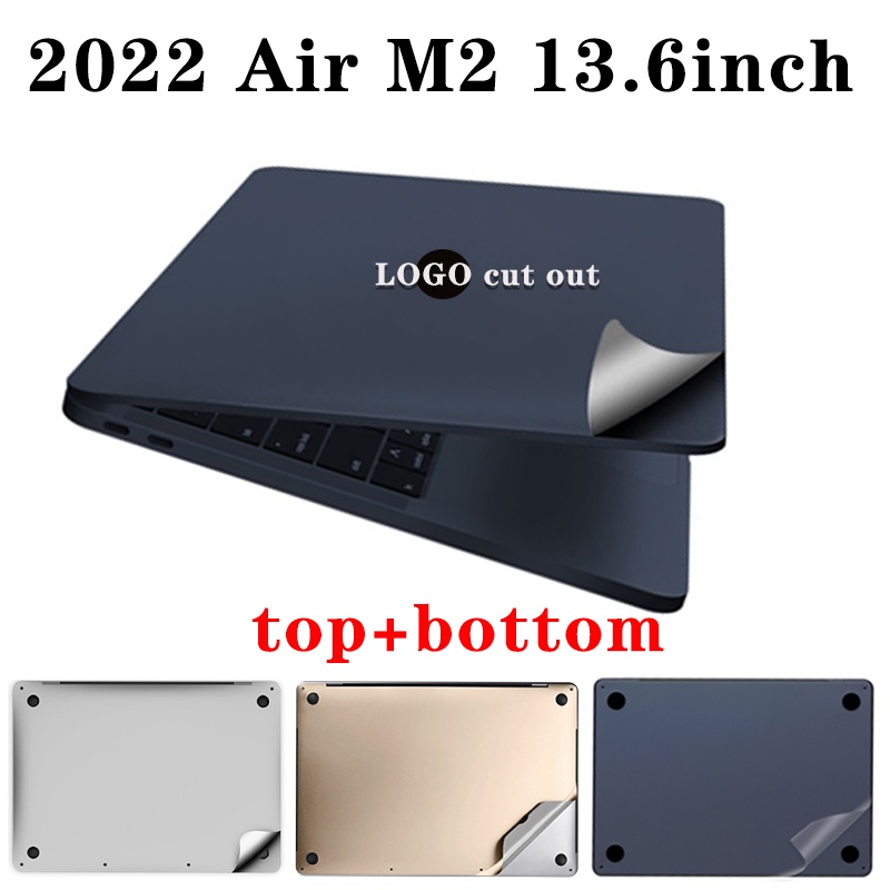 Official Primary Color Body Skin Sticker Compatible with MacBook Air M2 ...