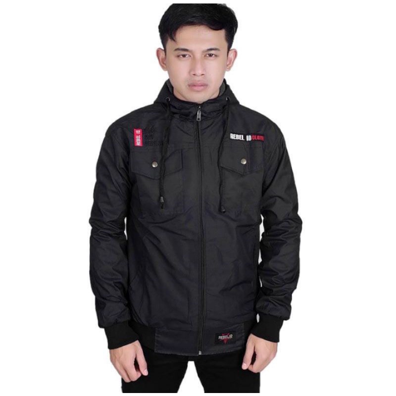 PRIA Men's SEMI PARKA Parachute Jacket REBEL ID | Shopee Malaysia