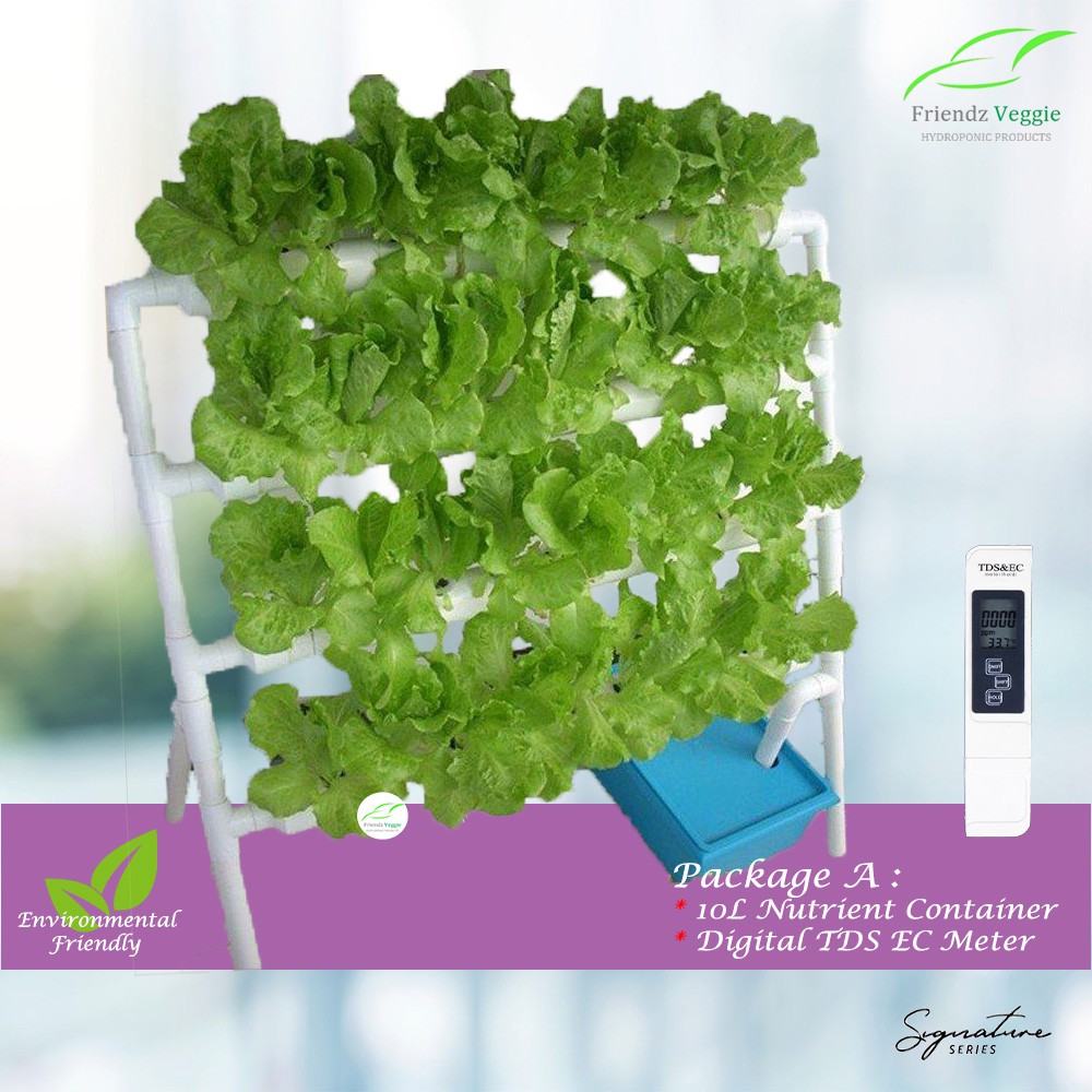 Hydroponic Farming System Set - Nutrient Container & Digital TDS EC ...