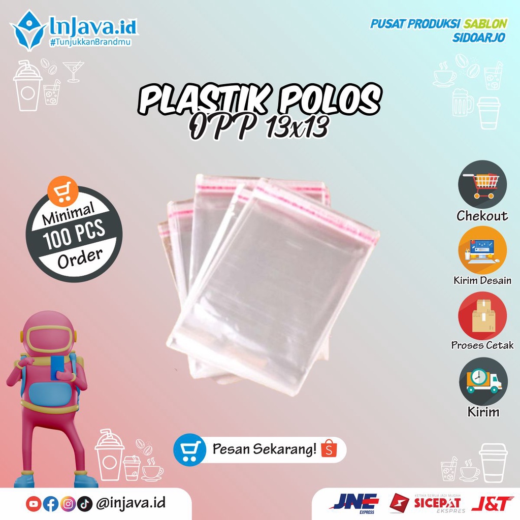 Plain opp Plastic 13x13 | Shopee Malaysia