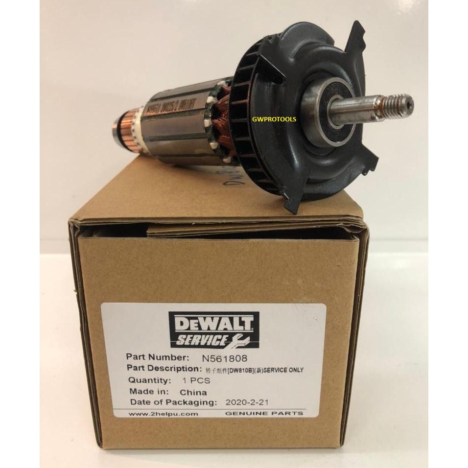 DW810 DEWALT 100MM 710W SMALL ANGLE GRINDER - ARMATURE ( N561808 ...