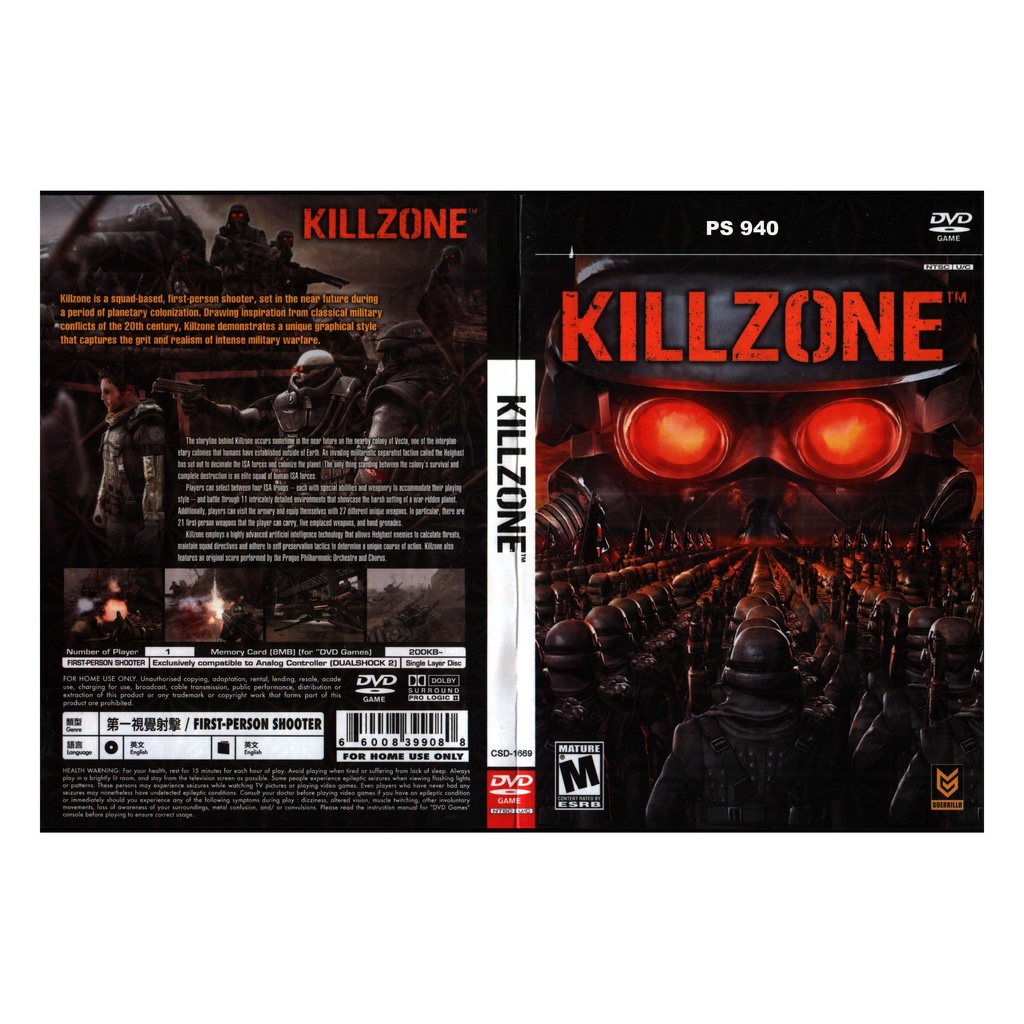 PS2 GAME COLLECTION KILLZONE (CD Version) | Shopee Malaysia