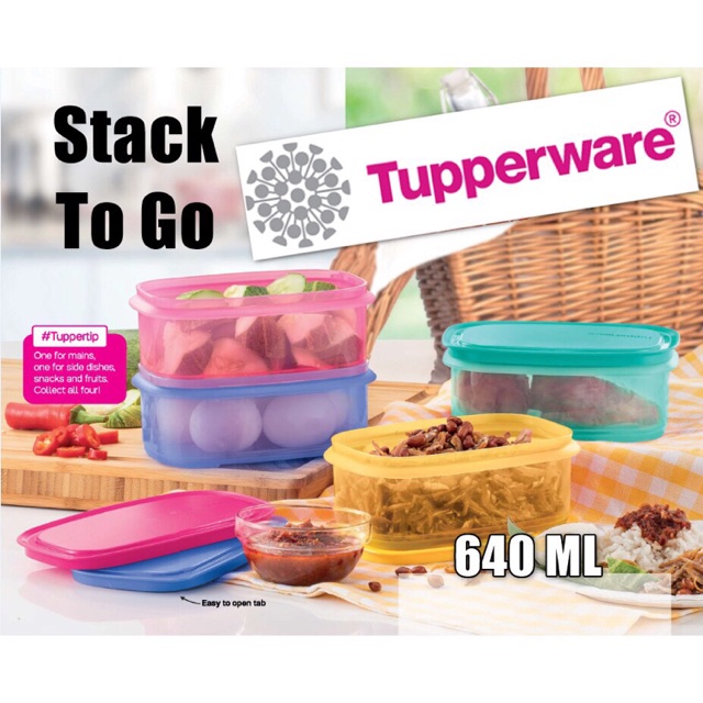 Tupperware Stack to Go 640ml (1) | Shopee Malaysia