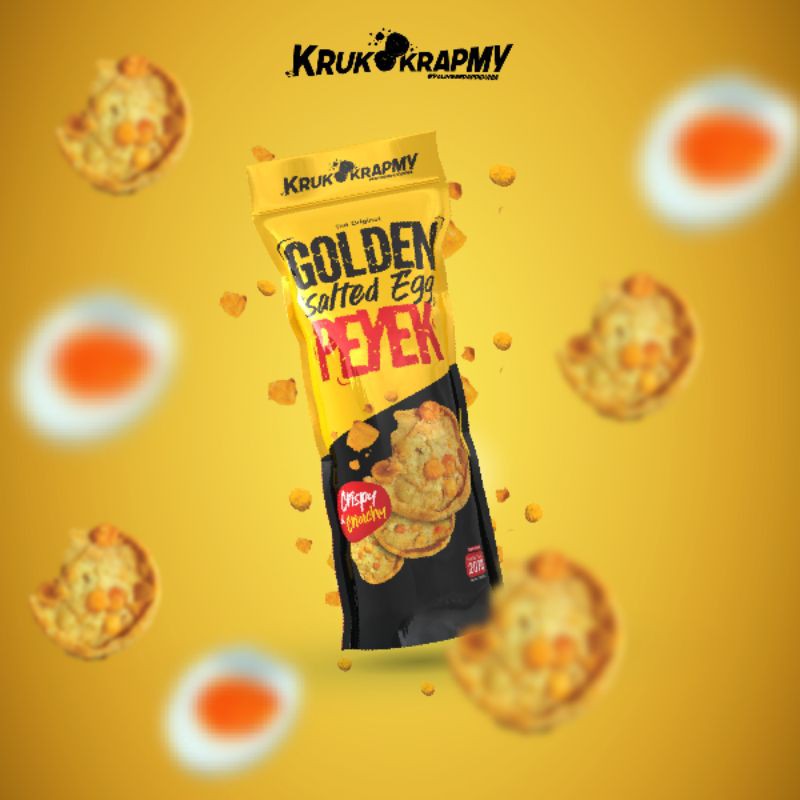 Golden Salted Egg Peyek (New Packaging 207 gram) | Shopee Malaysia