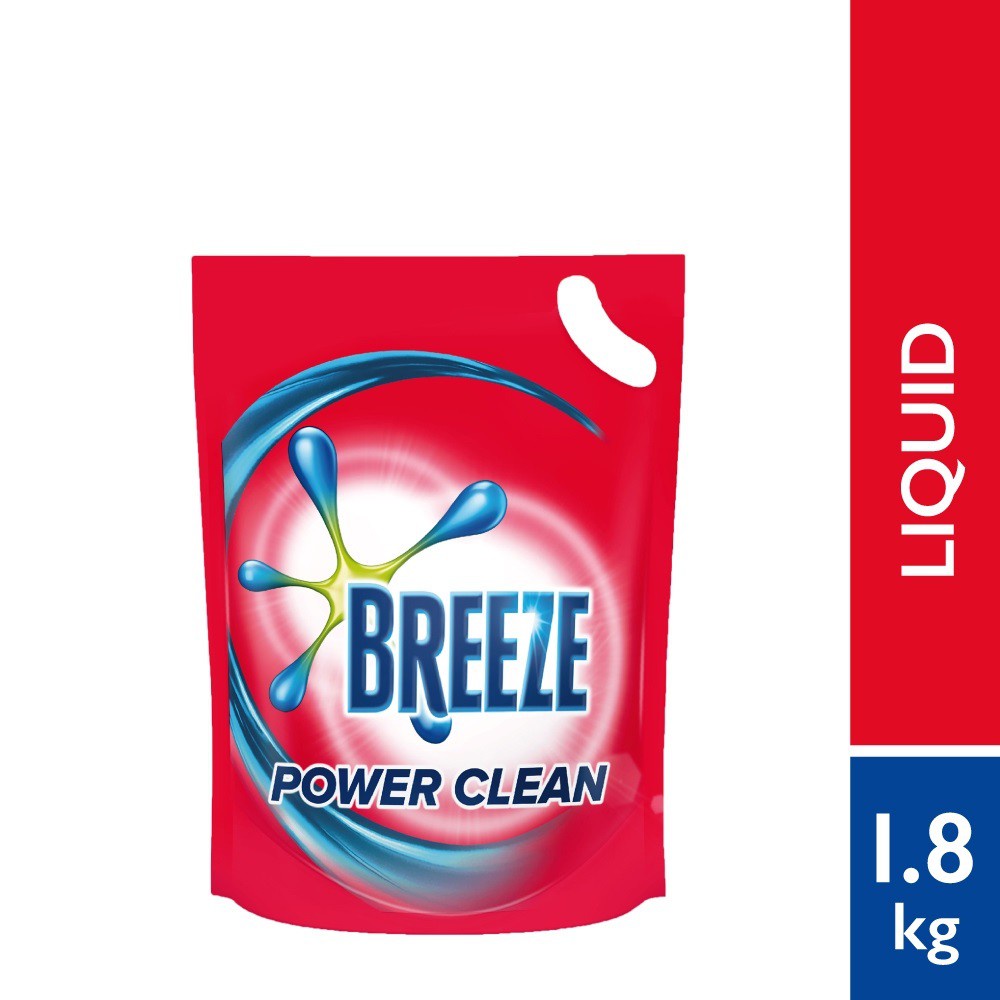 Breeze Detergent LIQUID Power Clean Refill Pack 1.8kg | Shopee Malaysia