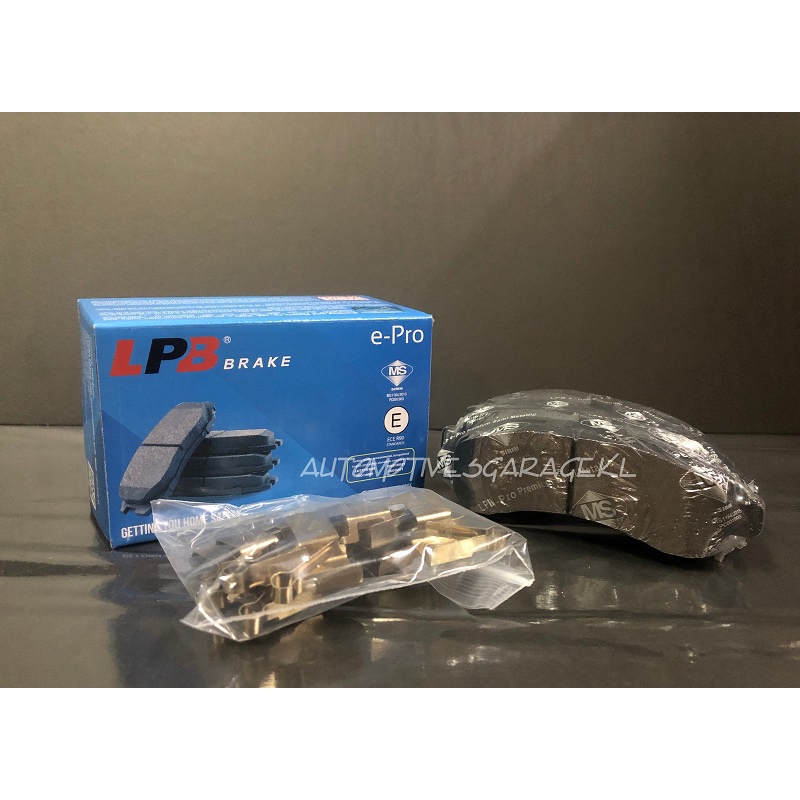 LPB E-PRO BRAKE PADS - FRONT - A16150 - PERODUA MYVI LAGI BEST / BEZZA ...
