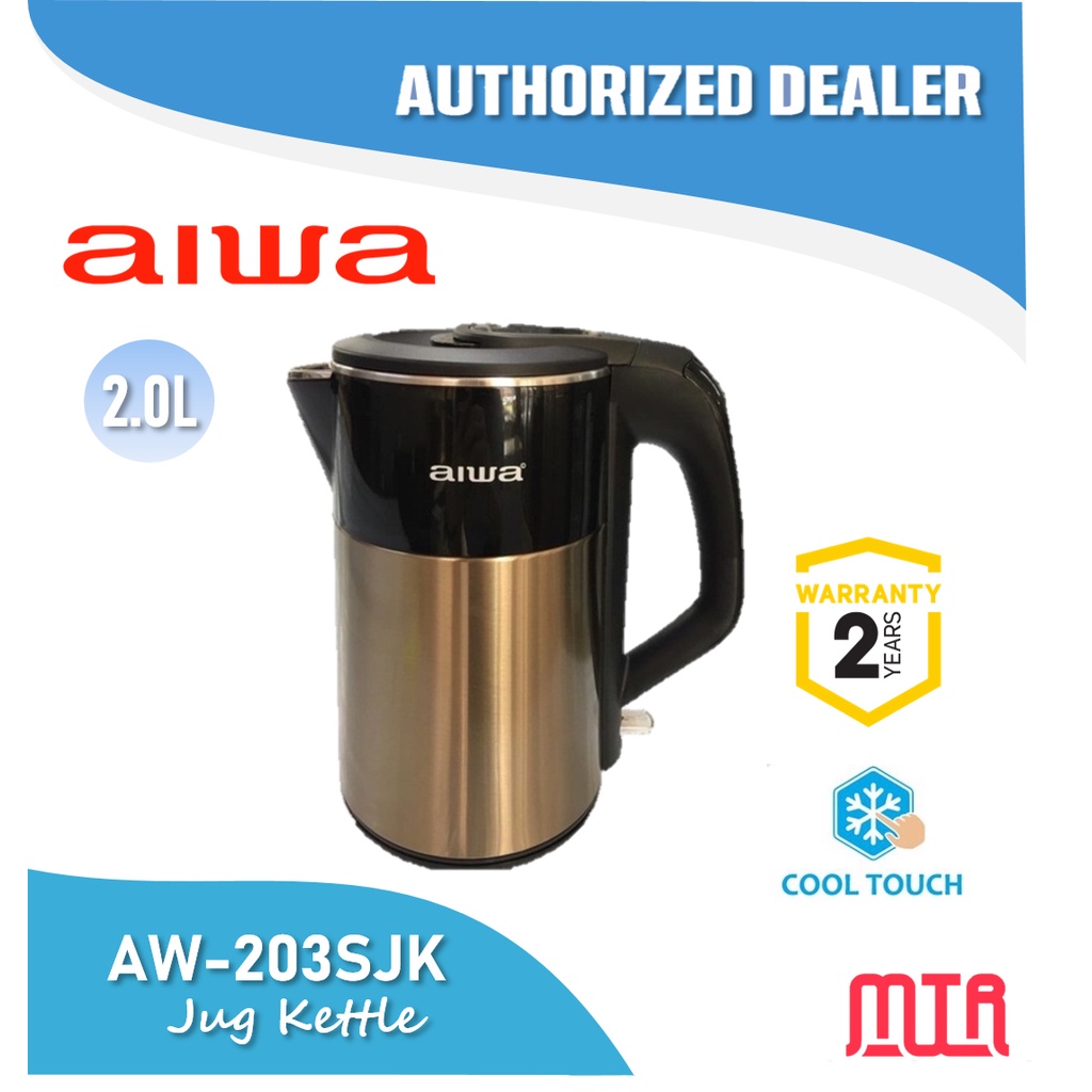 Khind EK2000 Jug Kettle 2.0L COOL TOUCH BODY Stainless Steel Inner Body ...