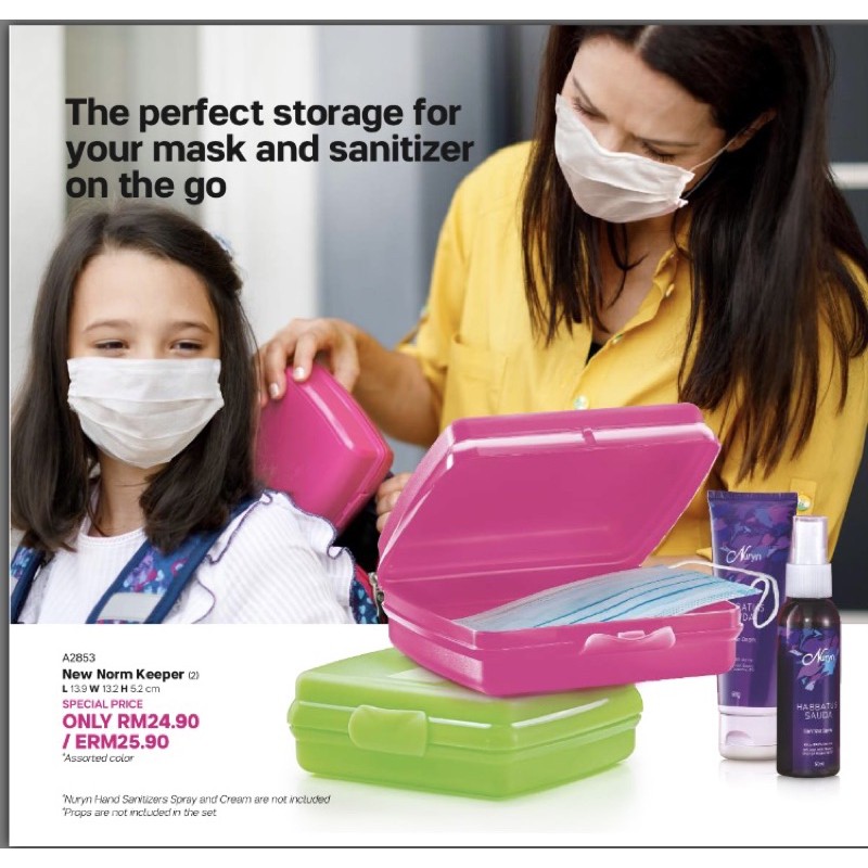 new norm keeper - mask Tupperware | Shopee Malaysia