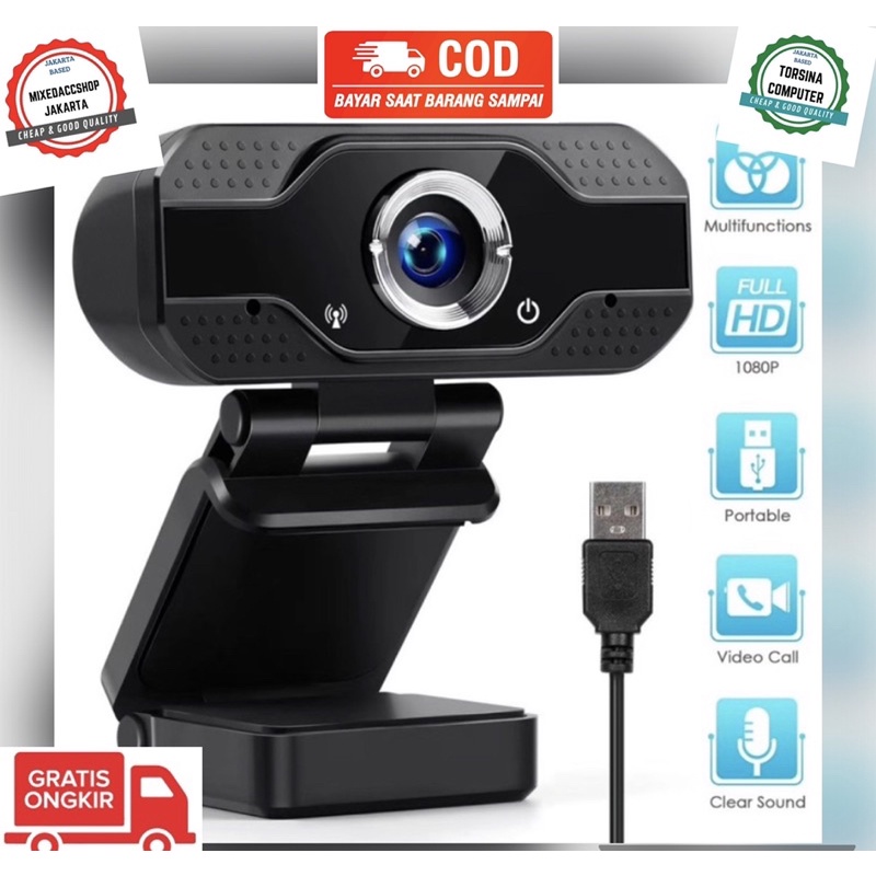 1080p HD Webcam Autofocus Camera PC Desktop Portable Laptop Build-in ...