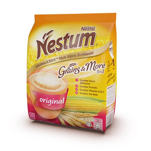 NESTLE NESTUM Grains & More 3in1 Original 15 Packet X 28g ( Ready Stock ...