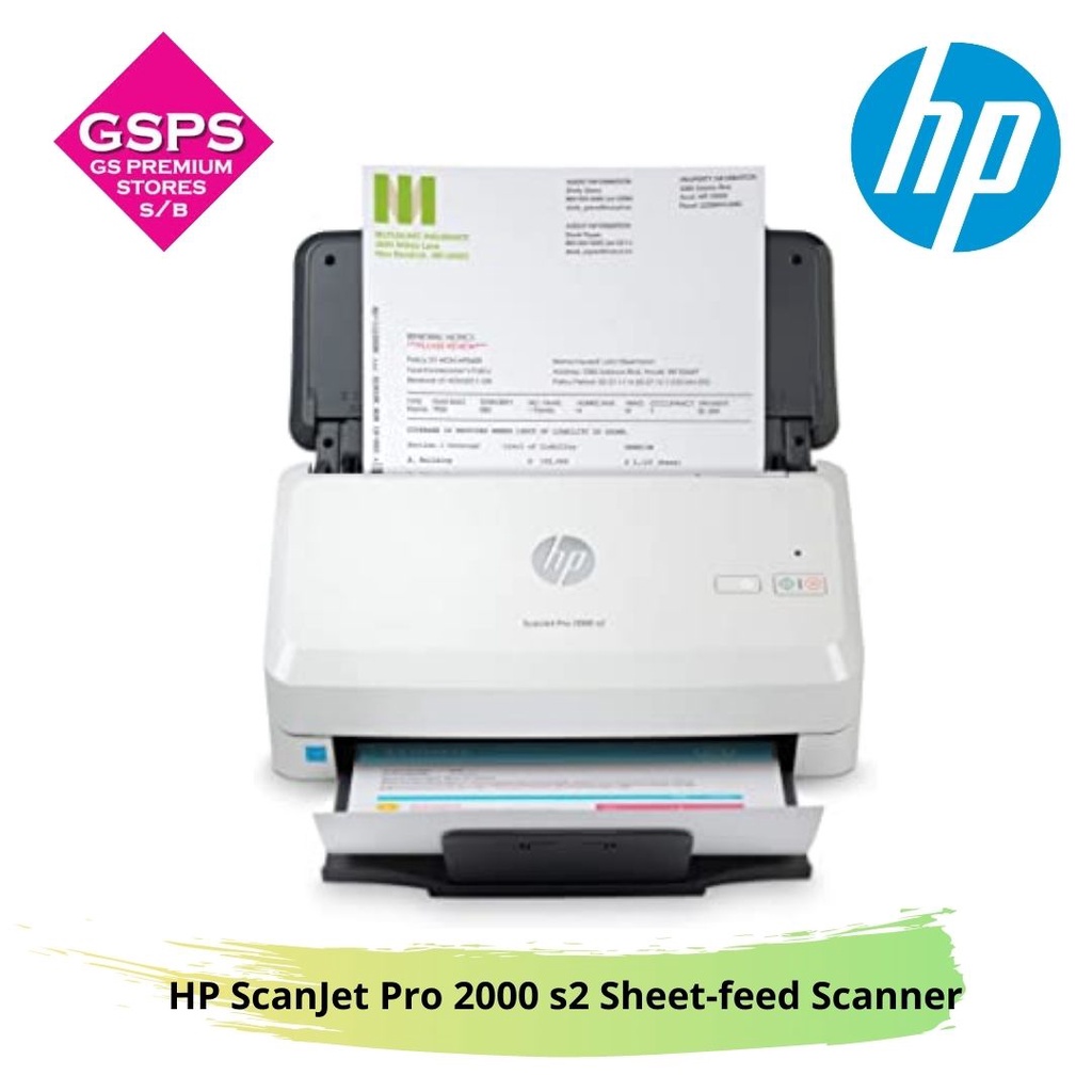 HP ScanJet Pro 2000 s2 Sheet-feed Scanner (6FW06A) | Shopee Malaysia