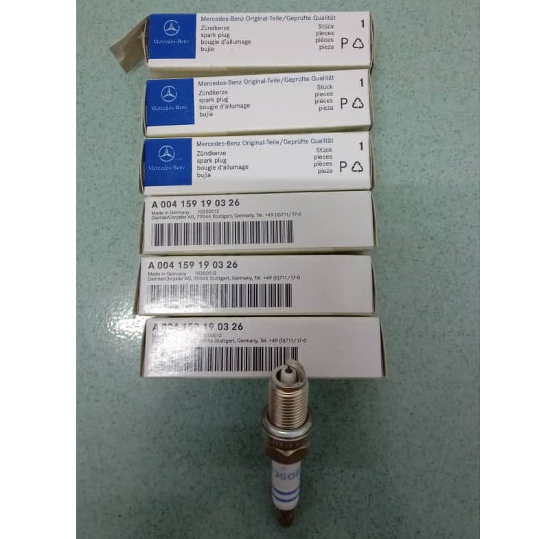 0041591903 1 SET 6 PCS Spark Plug for Mercedes Benz W210 W211 W220 ...