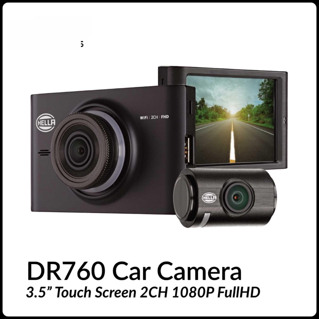 Hella Driving Video Car Recorder DR760 GPS Module WiFi 2 Channel FHD ...