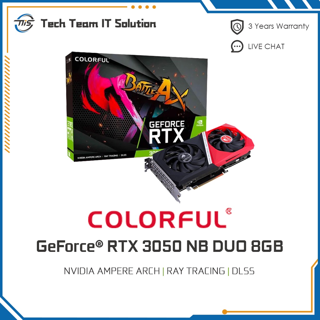 Colorful RTX 3050 NB DUO 8G-V 8GB | Shopee Malaysia