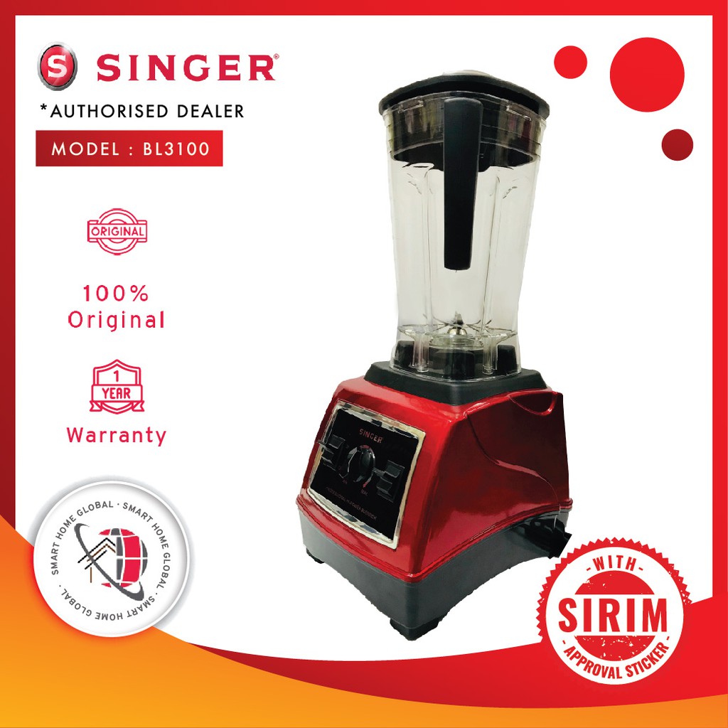 *Bubble Wrap* SINGER BL3100 PROFESSIONAL HI-POWER BLENDER 2200 W BPA ...