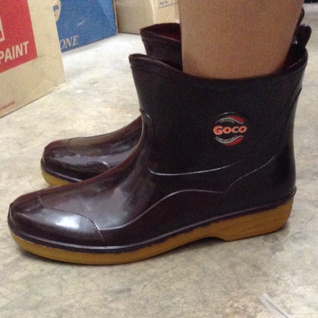 Rubber Boots. Kasut Getah Maroon | Shopee Malaysia