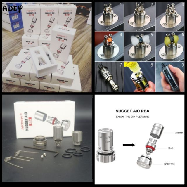 Original artery nugget aio rba starter kit pod system | BeeCost