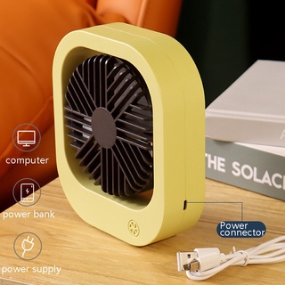 Diandi Drip Fan Simple Contrast Color Square USB Rechargeable Small Fan ...