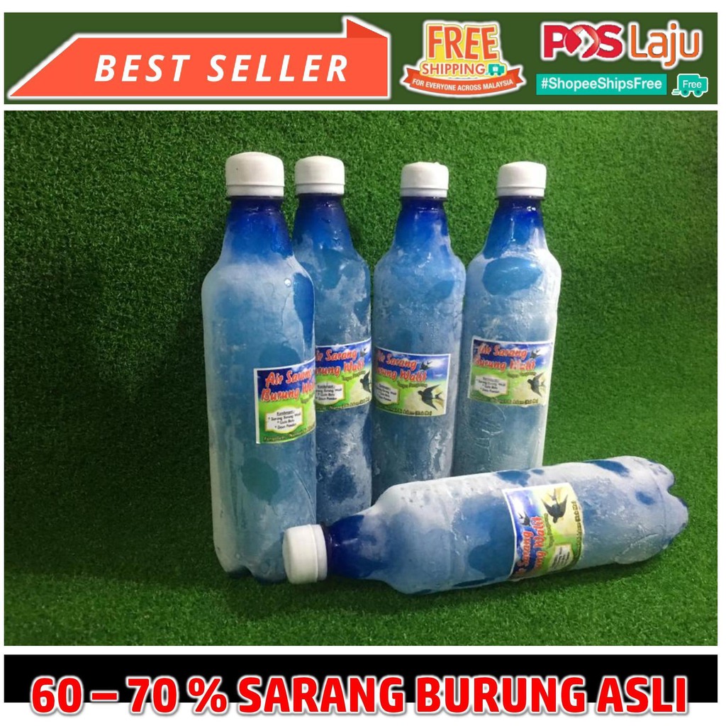 60-70%, PATI AIR SARANG BURUNG WALIT WALET BIRD NEST DRINK 500ML ASLI ...