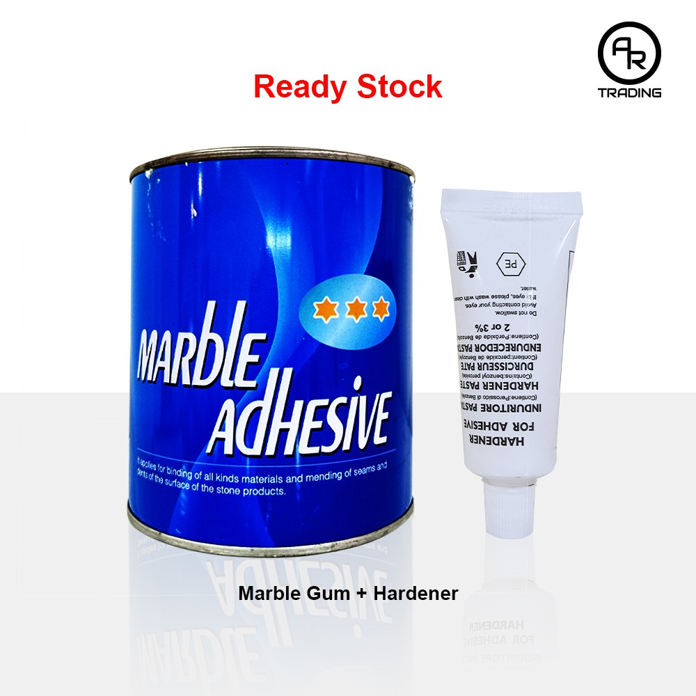 Marble Adhesive -- Marble Glue Marble Gum 1 litre + Hardener 35ml (Well ...