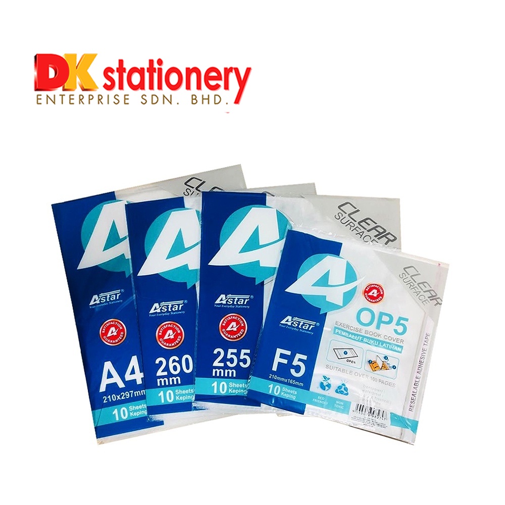 Astar Exercise Book Cover Clear Surface I 10 Sheets / Pack | Shopee ...